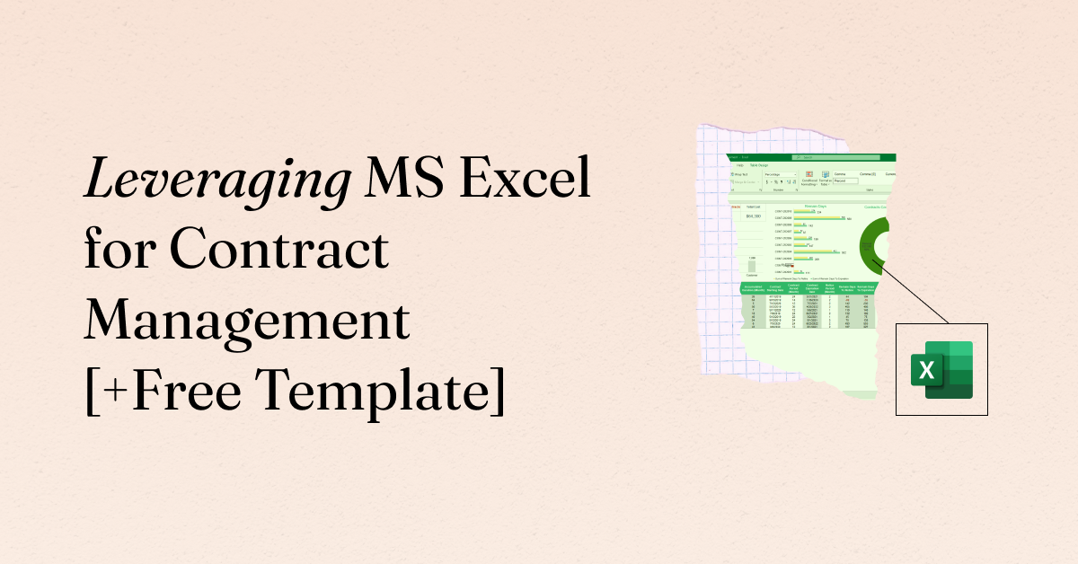 Contract Management With Excel [+ Free Template]